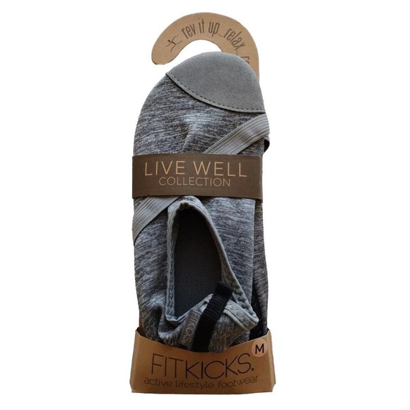 FITKICKS | Shoes | Fitkicks Shoes Womens Medium Slip On Barefoot Foldable Yoga Beach Walking ...